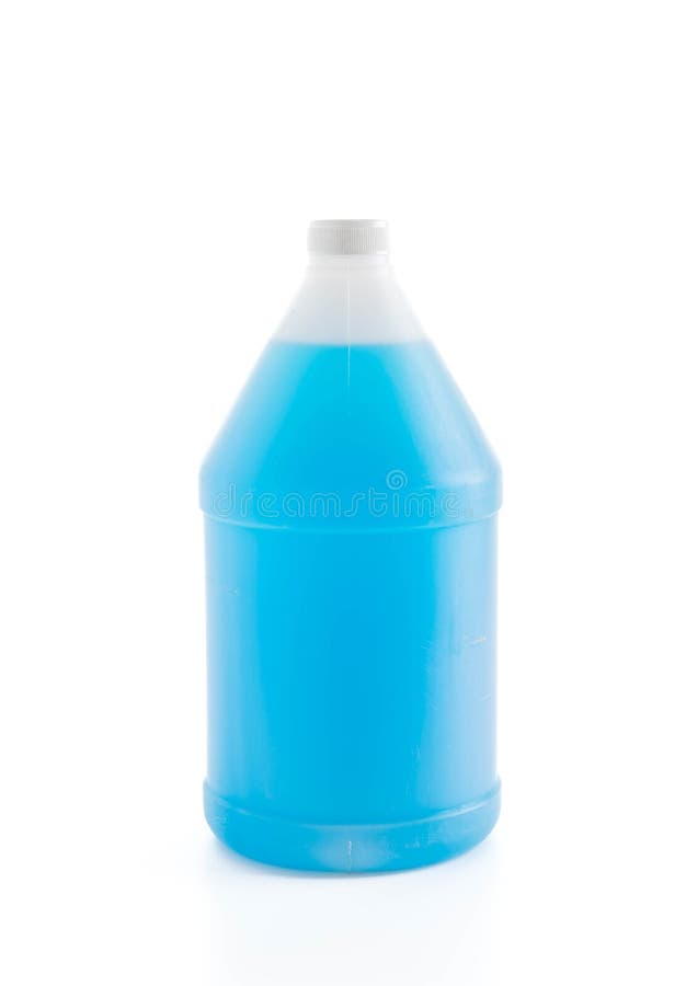 Bottle of Blue Cleaning Detergent Stock Image - Image of laundry ...