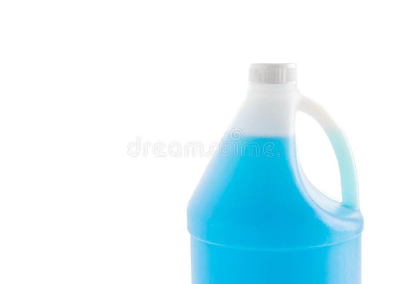 Bottle of Blue Cleaning Detergent Stock Photo - Image of conditioner ...