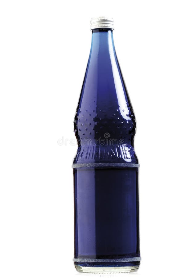 Bottle of blue liquid stock photo. Image of food, drink - 50479512