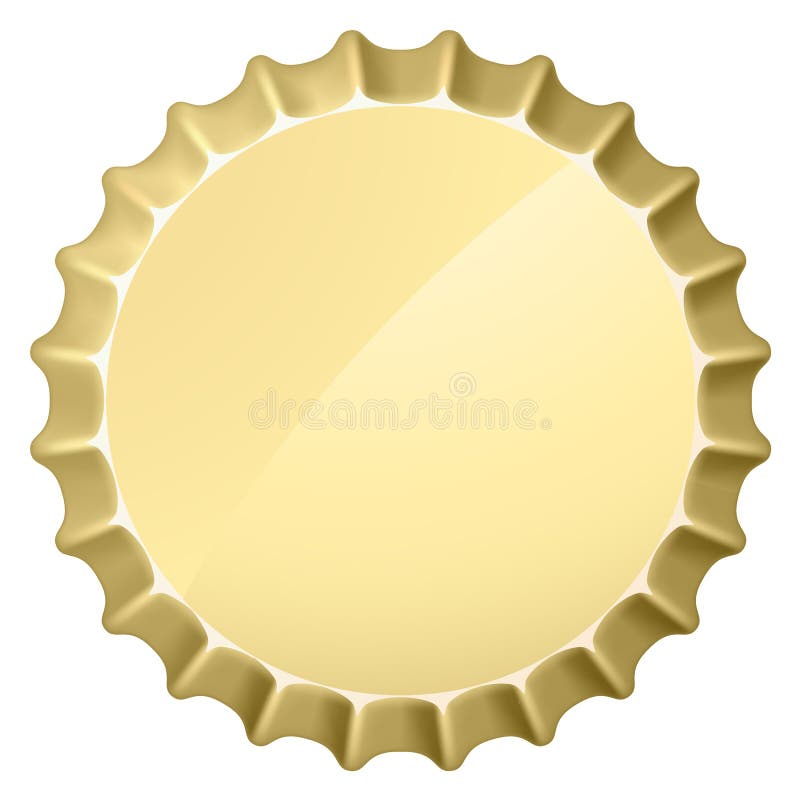 Bottle cap for drinks stock vector. Illustration of cork - 10616311