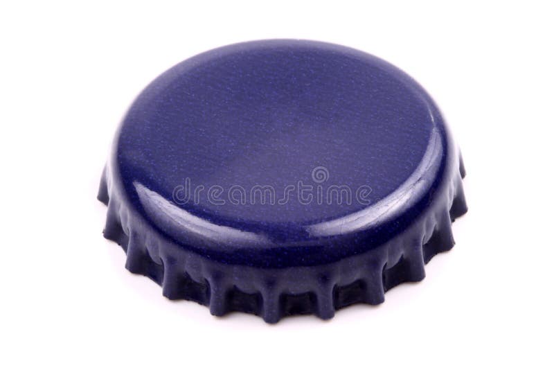 Bottle cap - Blue stock photo. Image of product, beer - 44532972