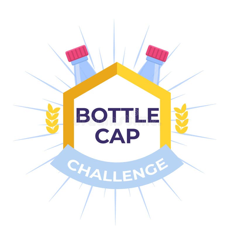 Bottle Cap Challenge Logo. Vector Flat Style Stock Vector ...