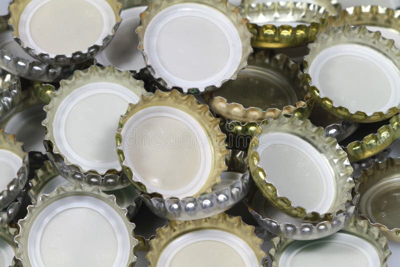 Bottle Caps stock photo. Image of detail, inside, white - 15185430