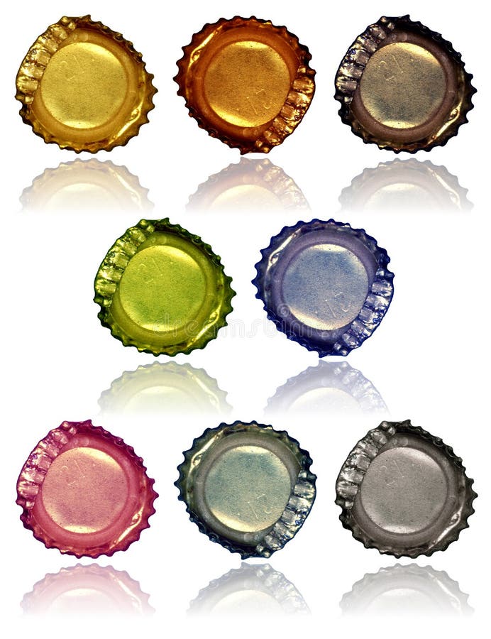 Bottle Caps 2 stock photo. Image of bottle, hues, retro - 10416918