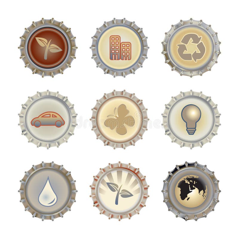 Set of Solar Vector Button, Icon, Logo. Stock Vector - Illustration of ...