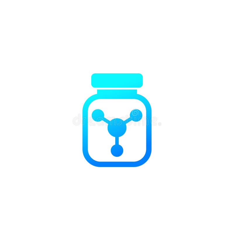 Bottle of Chemicals, Vector Icon Stock Vector - Illustration of logo ...