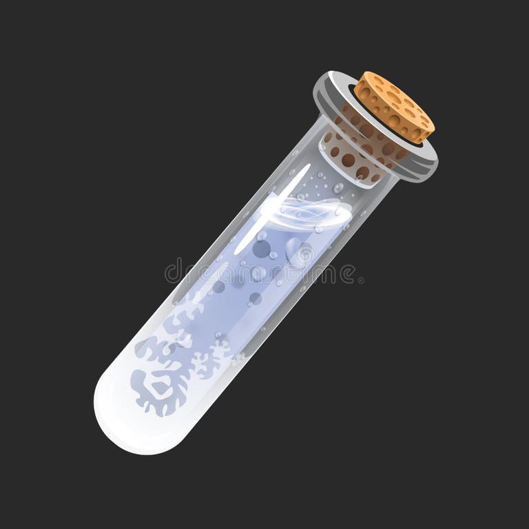 Bottle of Cold. Game Icon of Magic Elixir. Interface for Rpg or Match3 ...