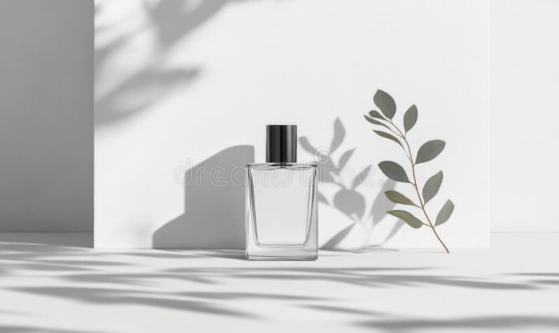 A Bottle of Cologne is on a Table Stock Illustration - Illustration of ...