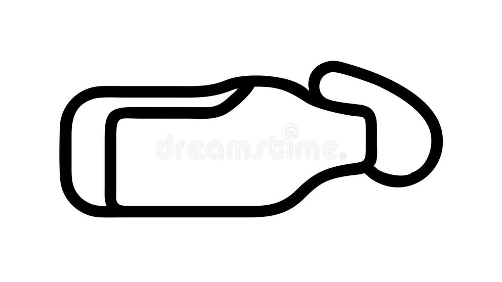 Bottle Container Outline Vector Icon for Liquids Storage, Vector Design ...