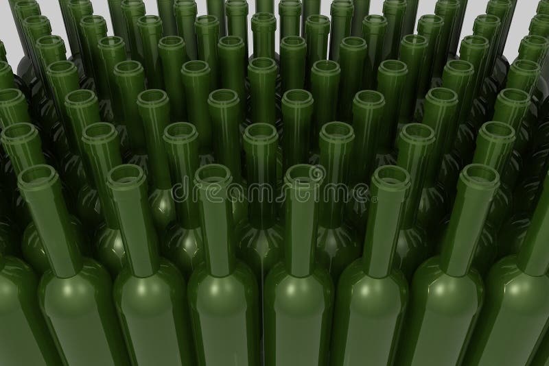 Various Forms of Glass Bottles Stock Illustration - Illustration of ...