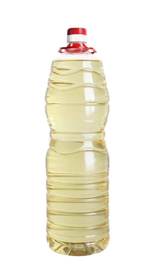 Bottle of Cooking Oil on White Background Stock Image - Image of ...