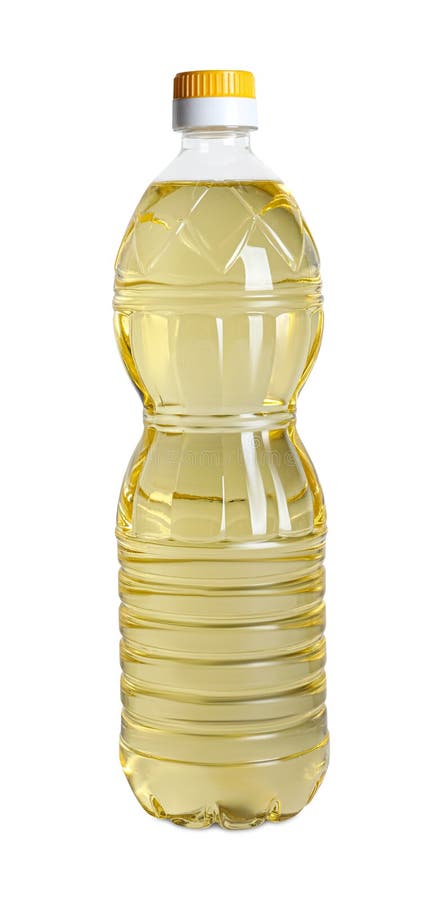 Bottle of Cooking Oil on White Background Stock Photo - Image of ...