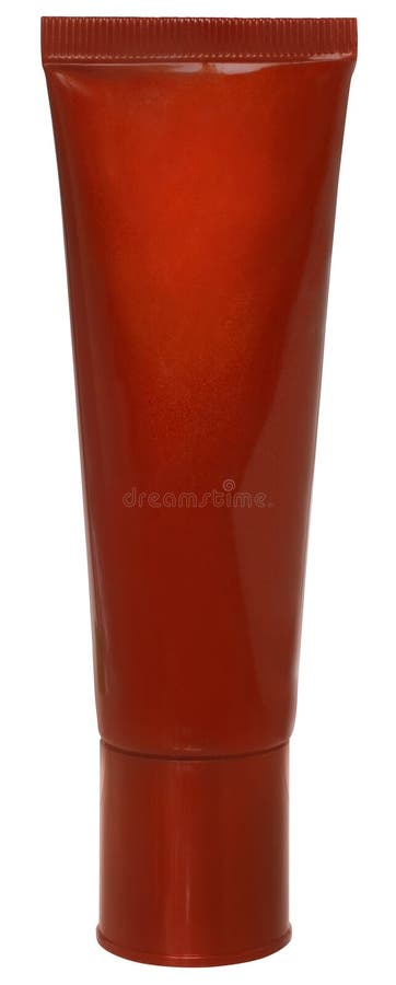 Bottle of Cosmetic Means Isolated Stock Photo - Image of color, brown ...