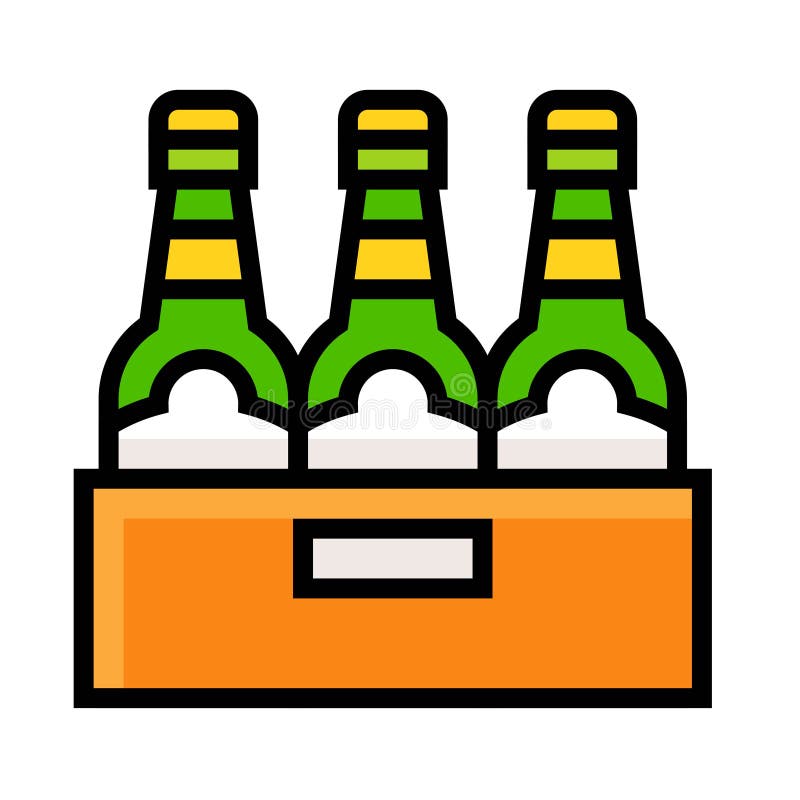 Bottle Crate Icon, Saint Patrick S Day Related Vector Stock Vector ...