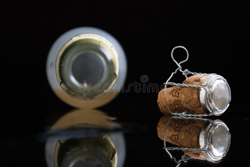 Bottle, drop and cork stock photo. Image of cork, festive - 10647456