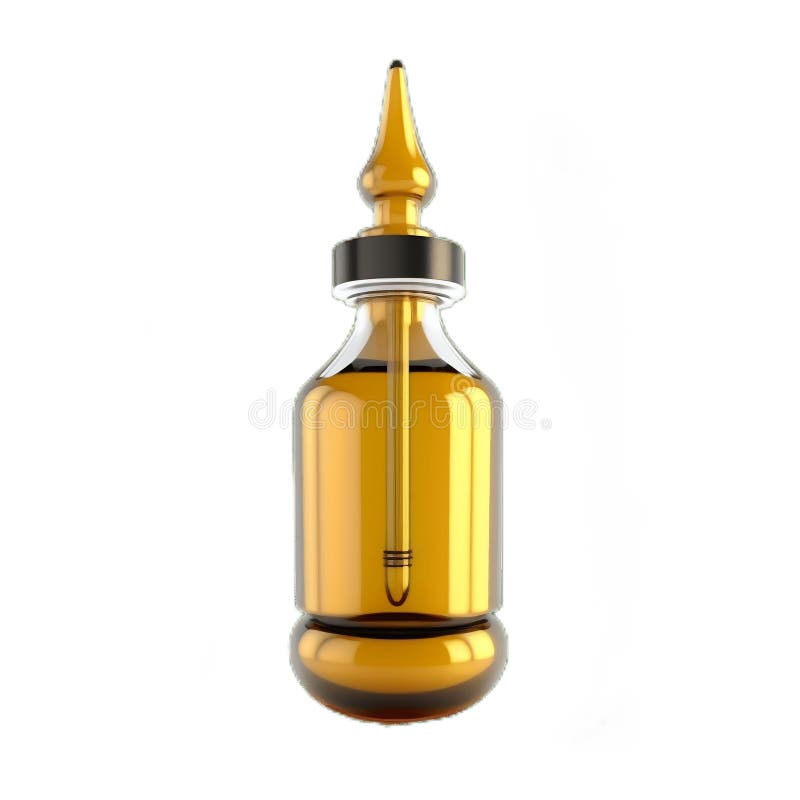 Bottle with Dropper, Isolated on Transparent Background, Generative Ai ...