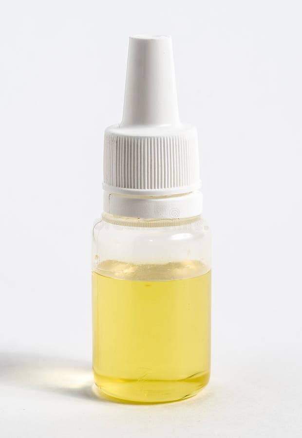 Bottle of E-liquid for Electronic Cigarette on White Background Stock ...