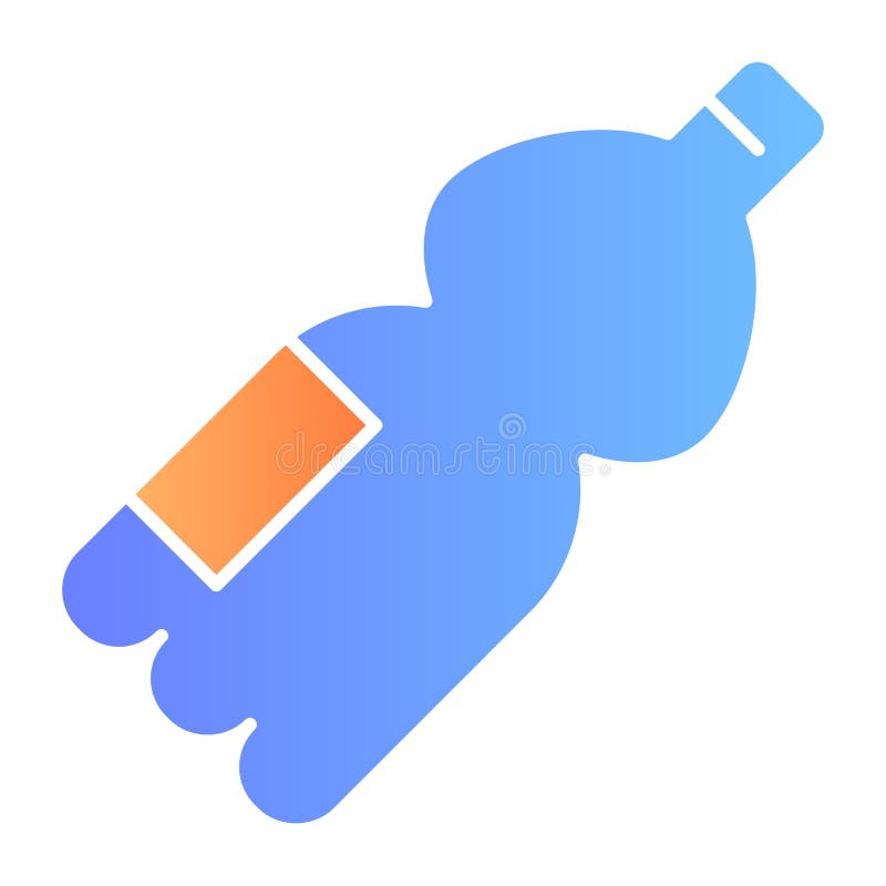 Bottle Flat Icon. Packaging for Liquids Stock Vector - Illustration of ...