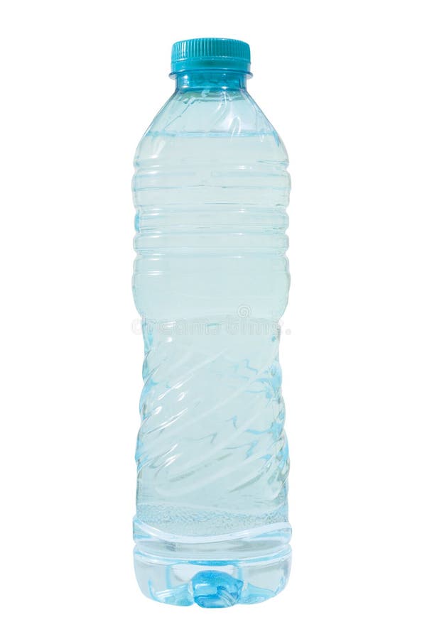 Bottle Full of Fresh Water Isolated Stock Image - Image of bubble ...