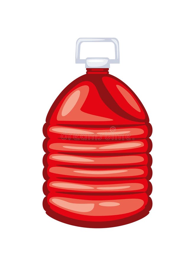 Bottle Gallon Isolated on White Stock Vector - Illustration of isolated ...
