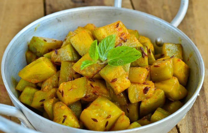 Bottle gourd curry stock photo. Image of pepper, healthy - 37764866