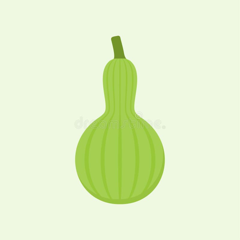 Bottle Gourd Icon, Cartoon Style Stock Vector - Illustration of ...
