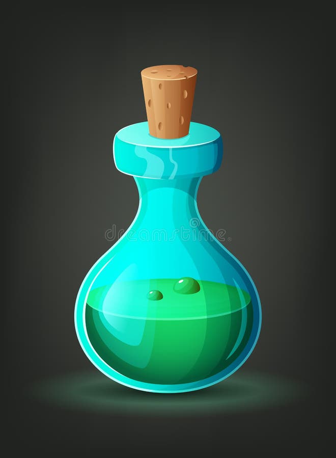 Cartoon potion stock illustration. Illustration of cheerful - 37021334