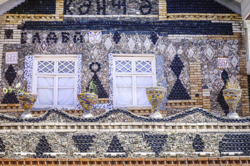 Bottle house in Gyandzha stock image. Image of door, europe - 58892939