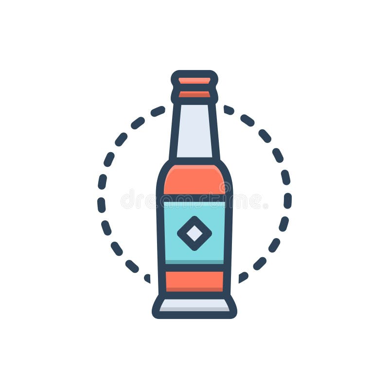 Color Illustration Icon for Bottle, Container and Water Stock ...