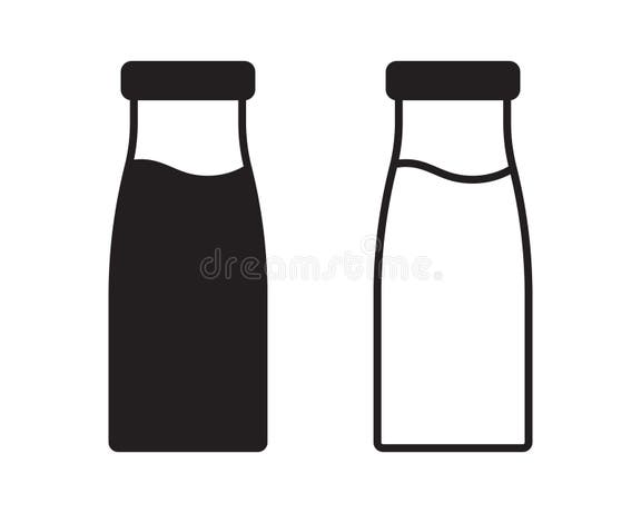 Bottle Icon. Milk Bottle Icon. Milk Jar Icon Stock Illustration ...