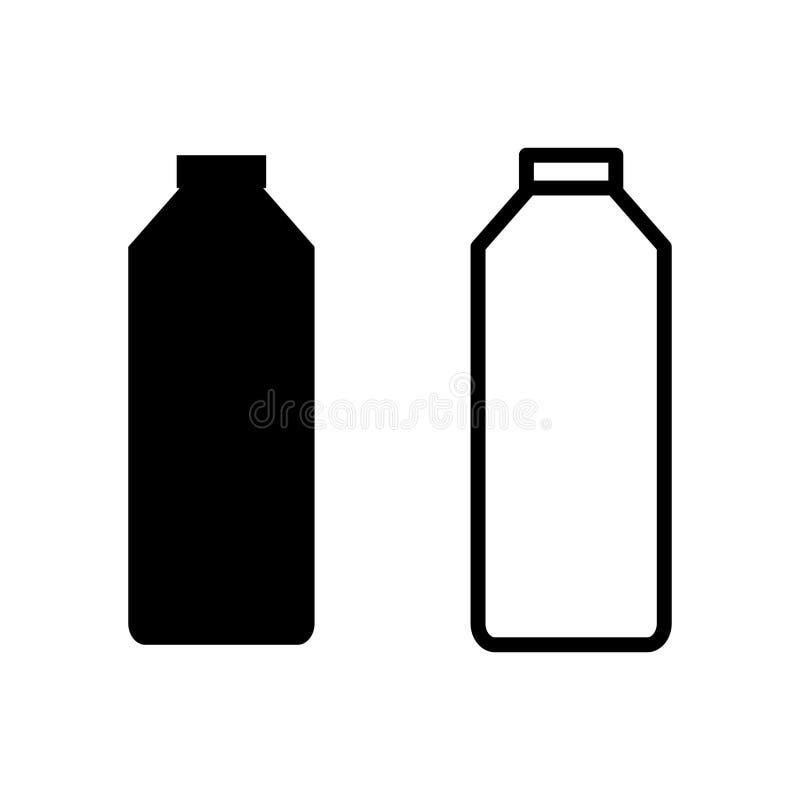 Bottle Icon . Bottle Vector Icon Stock Vector - Illustration of health ...