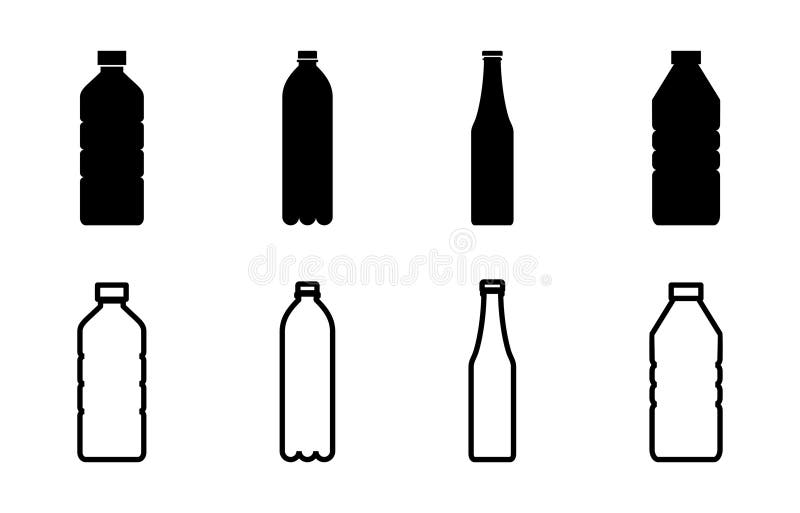 Bottle Icon . Bottle Vector Icon Stock Vector - Illustration of glass ...