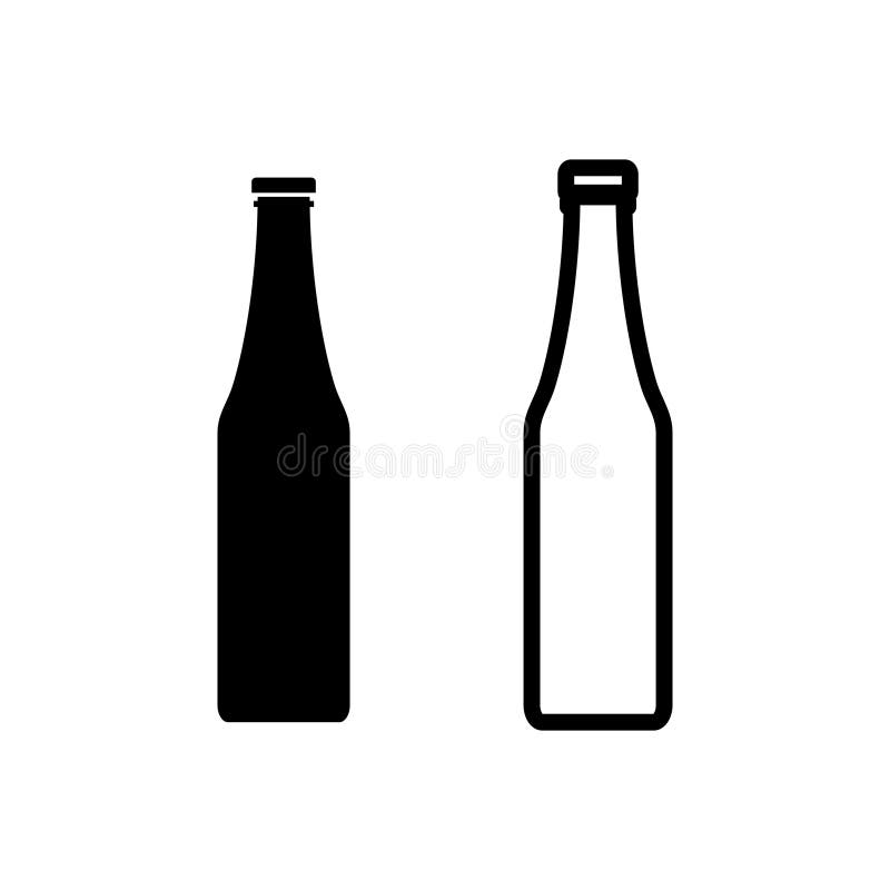 Bottle Icon . Bottle Vector Icon Stock Vector - Illustration of sign ...