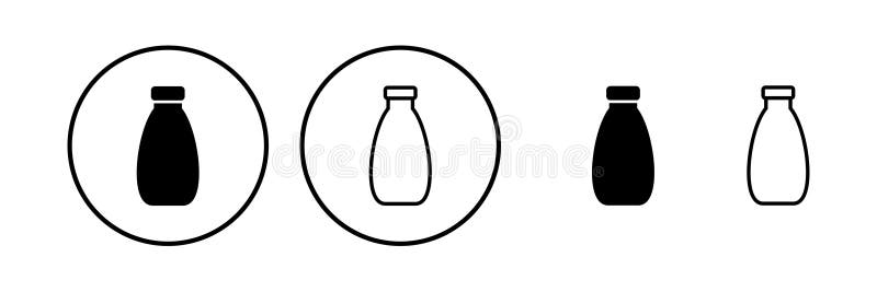Bottle Icon. Bottle Icon in Trendy Flat Design Stock Vector ...