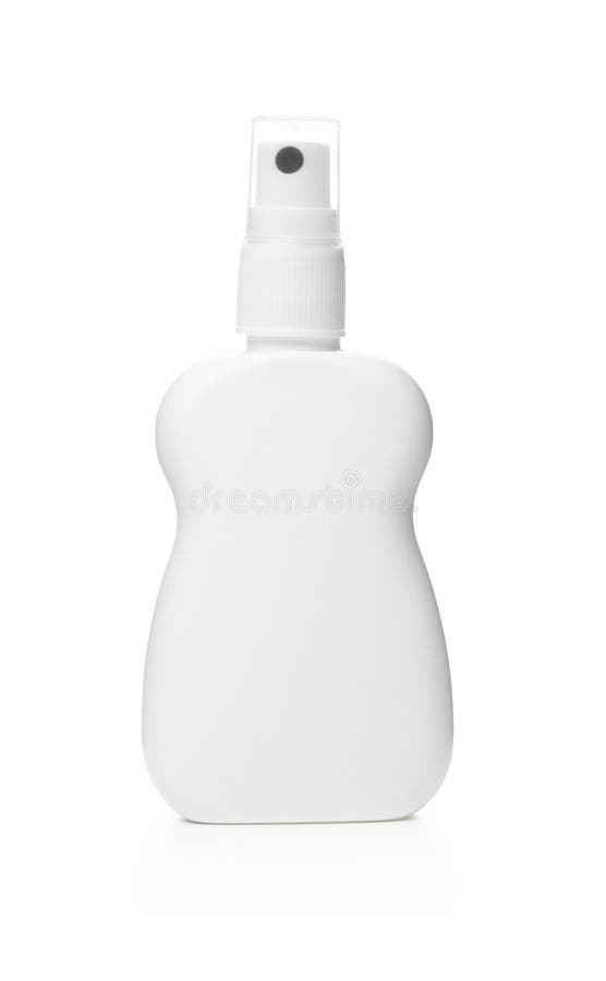 Bottle of Insect Repellent Spray Isolated on White Stock Photo - Image ...