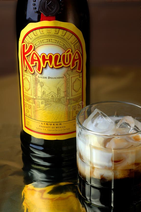 Kahlua bottle and drink editorial photography. Image of alcoholic ...