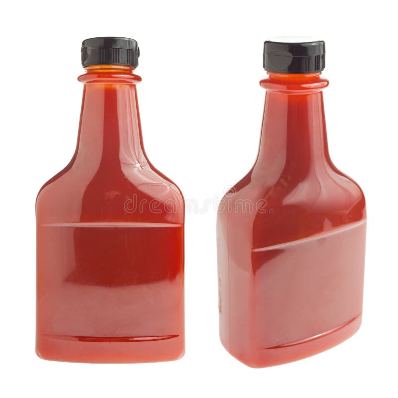 Bottle of ketchup on white stock image. Image of fast - 8028645