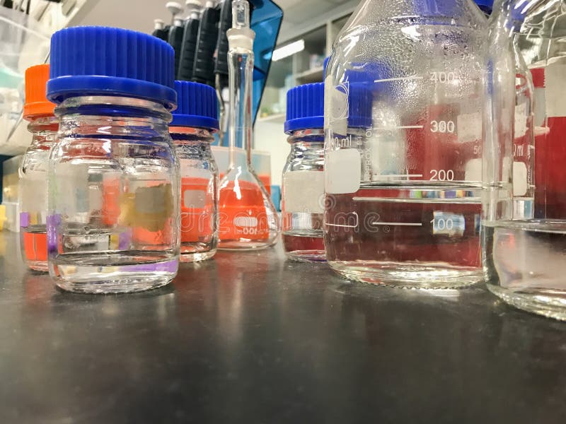 A bottle in the lab stock photo. Image of equipment - 112317420