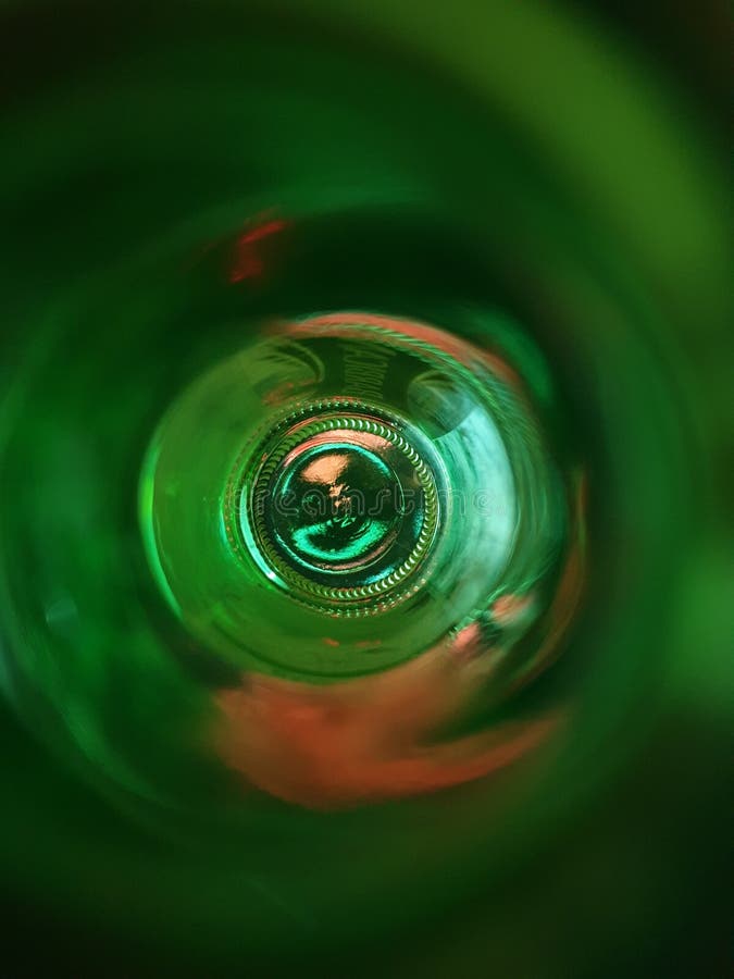 Bottle Light Bottom Green Empty Stock Photo - Image of green, light ...