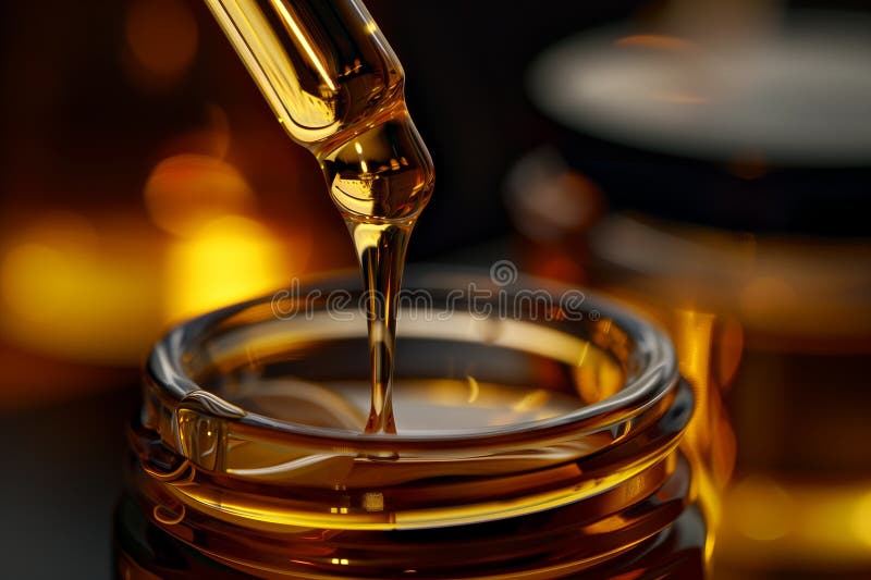 A Bottle of Liquid with a Dropper in it Stock Photo - Image of ...