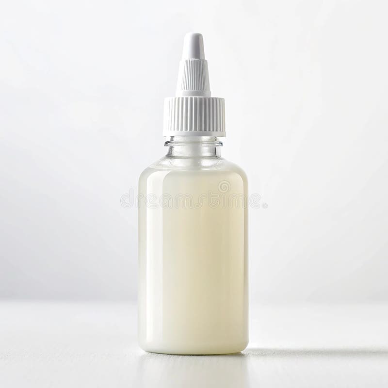 Bottle of Liquid Glue on White Background Stock Illustration ...