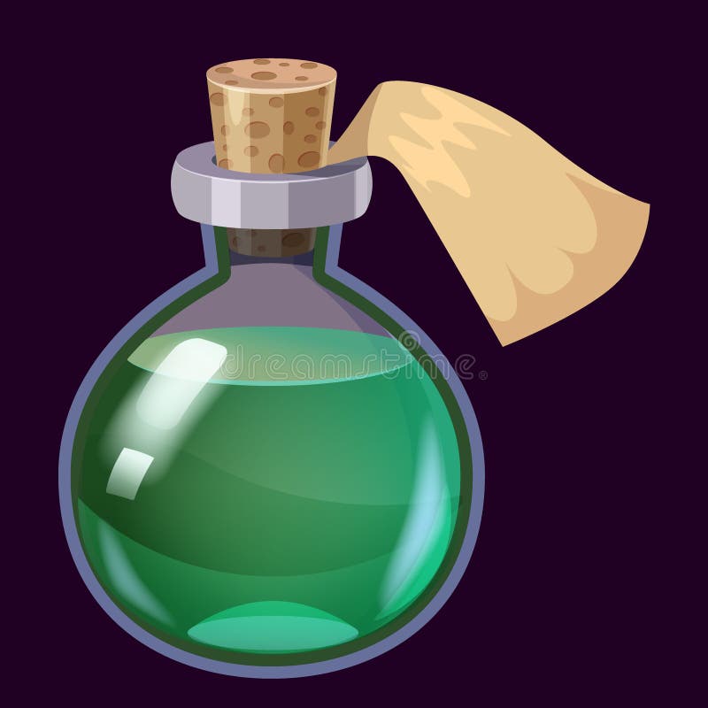 Bottle Liquid Potion Magic Elixir Colorful . Game Icon GUI for App ...