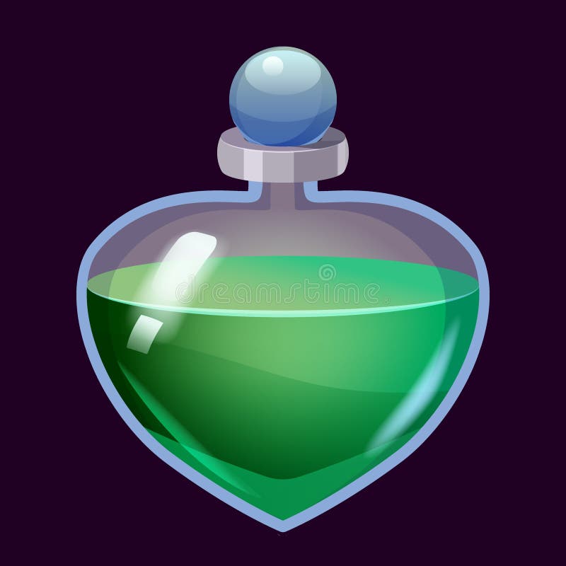 Bottle Liquid Potion Magic Elixir Colorful . Game Icon GUI for App ...