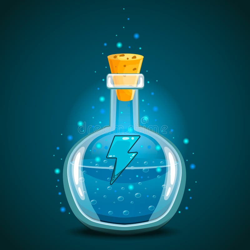 Energy Potion Icon, Outline Style Stock Vector - Illustration of drink ...