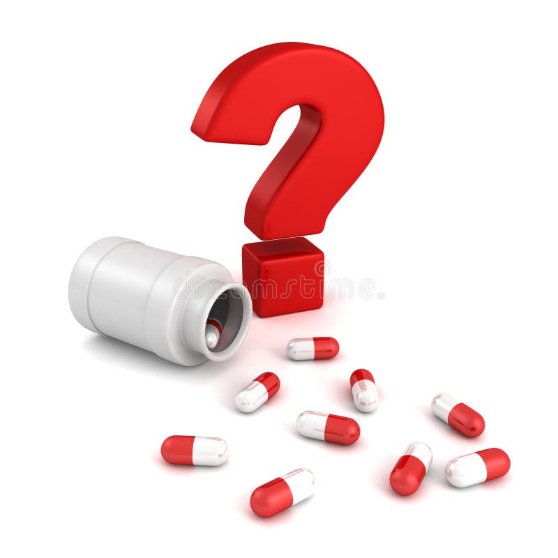 Red Question Mark Pill Virus Cell Exclamation Mark And Question Mark