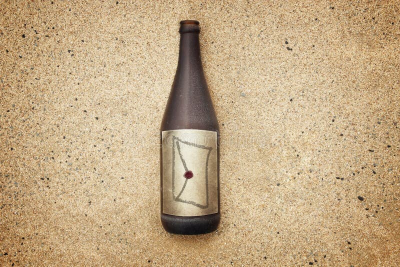 Bottle message envelope stock image. Image of note, sand - 44589603