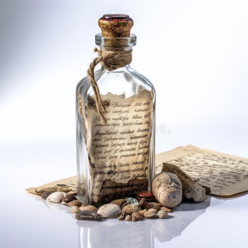 Message Letter Inside Bottle Stock Illustrations – 234 Message Letter ...