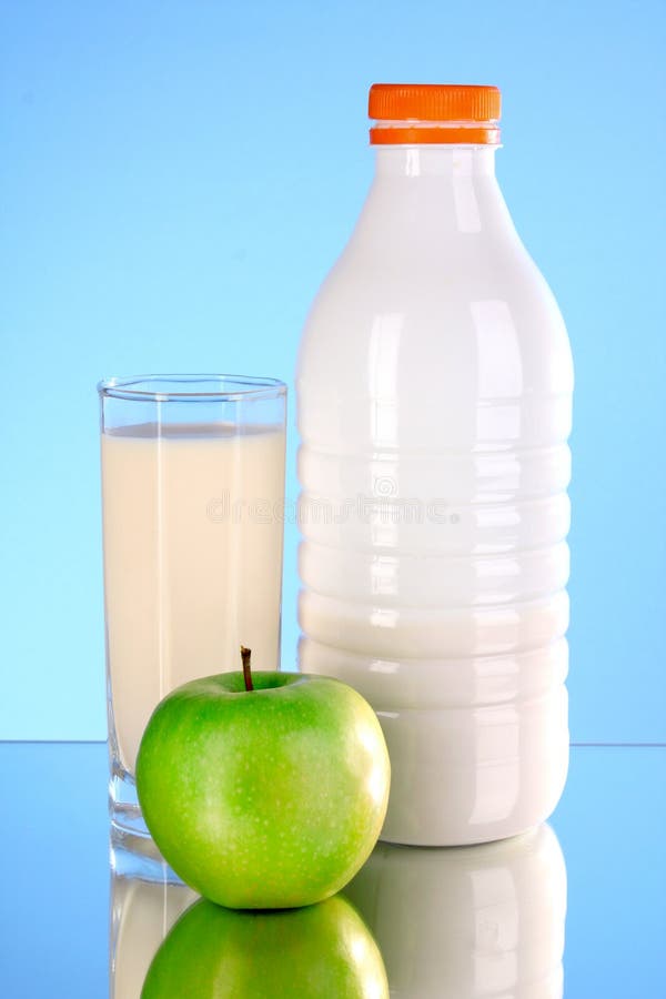 Apple and milk stock photo. Image of milk, nutrition - 17358736
