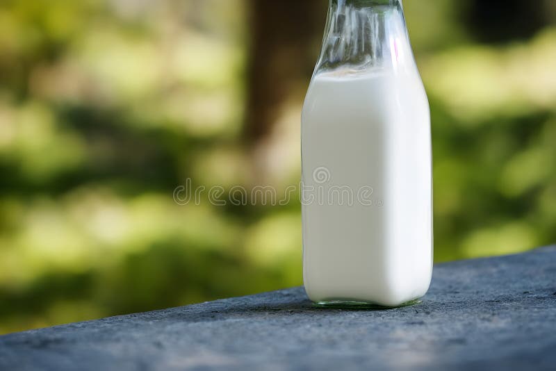 A Bottle of Milk, a Natural and Healthy Drink, Good Nutrition, Calcium ...
