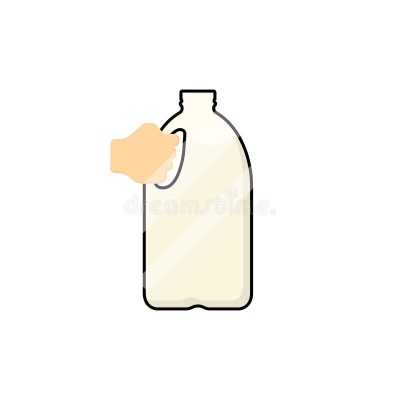 Bottle of Milk Vector. Gallon of Milk Vector Icon. Simple Icon of ...